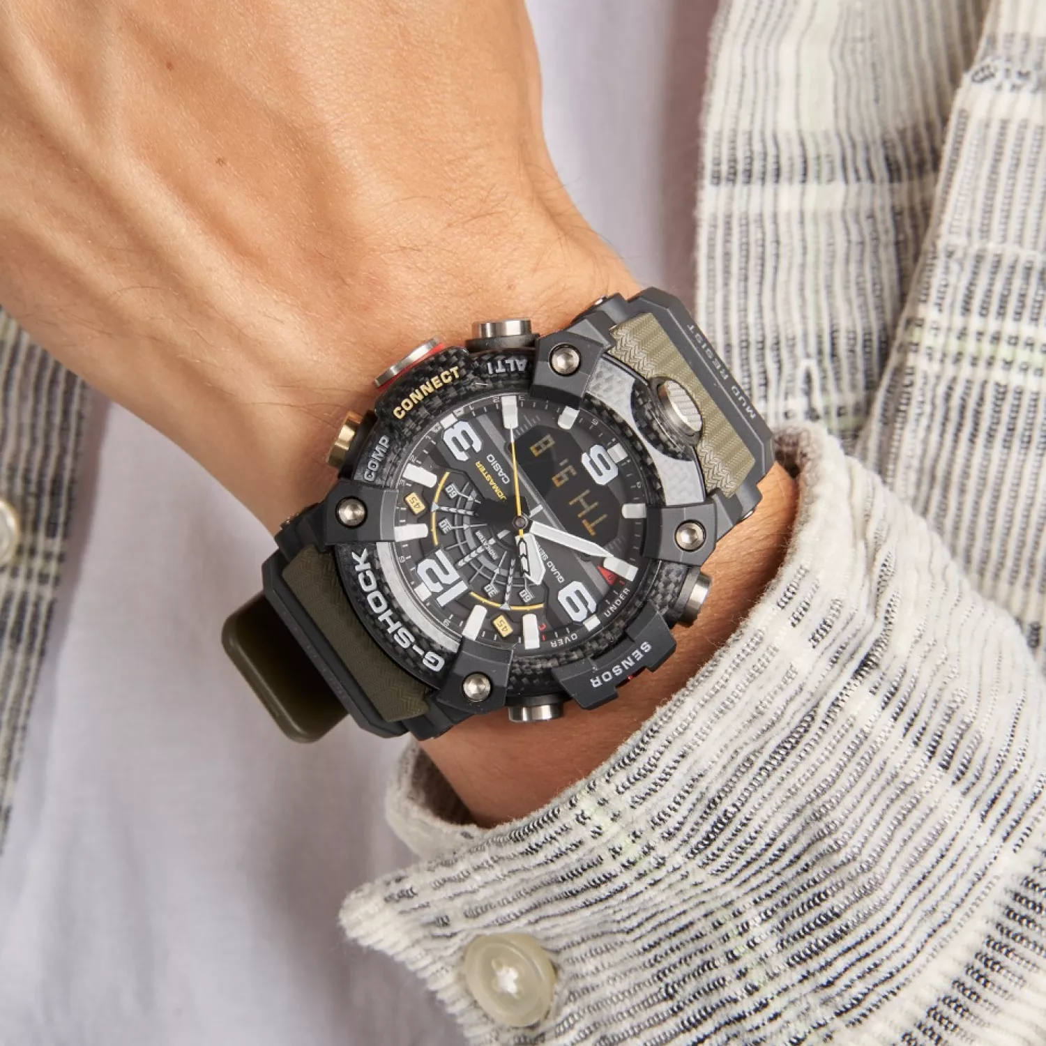 Casio Carbon Core MudMaster Stopwatch Bluetooth GG-B100-1A9ER | lupon ...