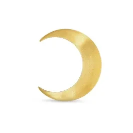 Jane Kønig Big Half Moon Ørering Single 18 kt. Forgyldt Sølv