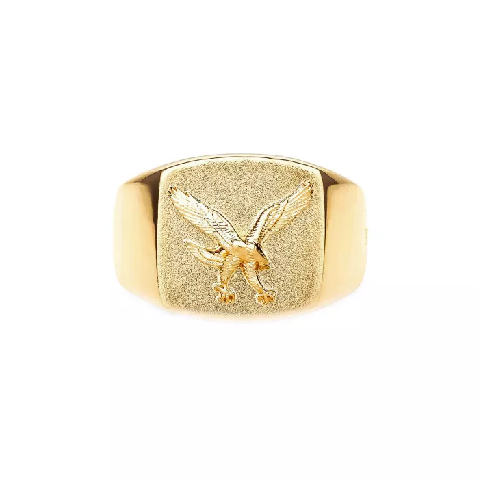 IX Studios Eagle Signet Ring 22 kt. Forgyldt Sølv DMN0303 GD